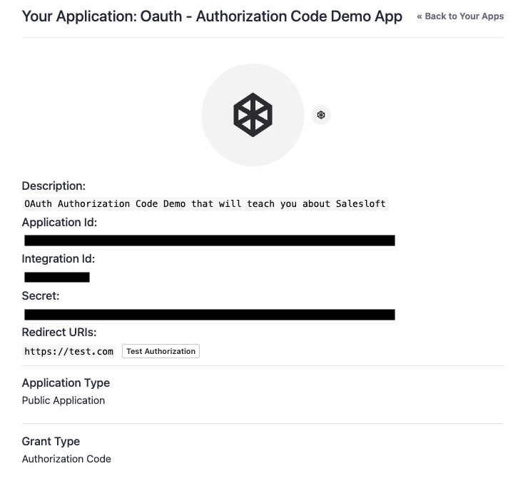 OAuth - Authorization Code | Salesloft API